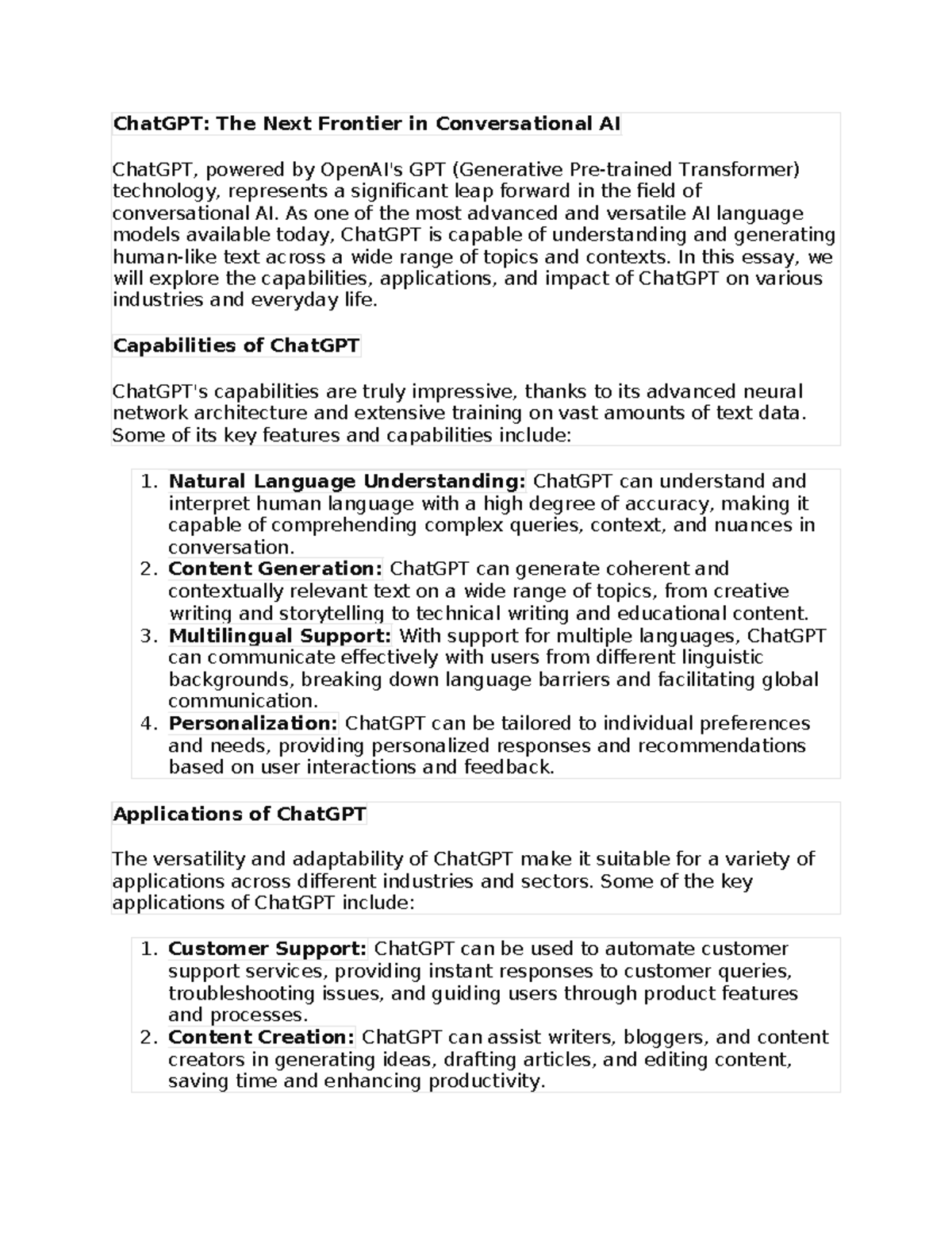 Chat GPT Future of Artificial - ChatGPT: The Next Frontier in ...