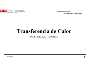 Ejercicios Transferencia de Calor - Transferencia de Calor Ing. Luis ...