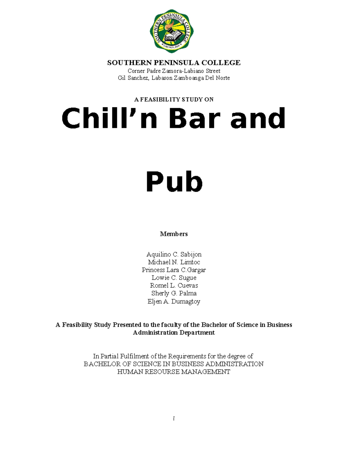 Full - Upload - SOUTHERN PENINSULA COLLEGE Corner Padre Zamora-Labiano ...