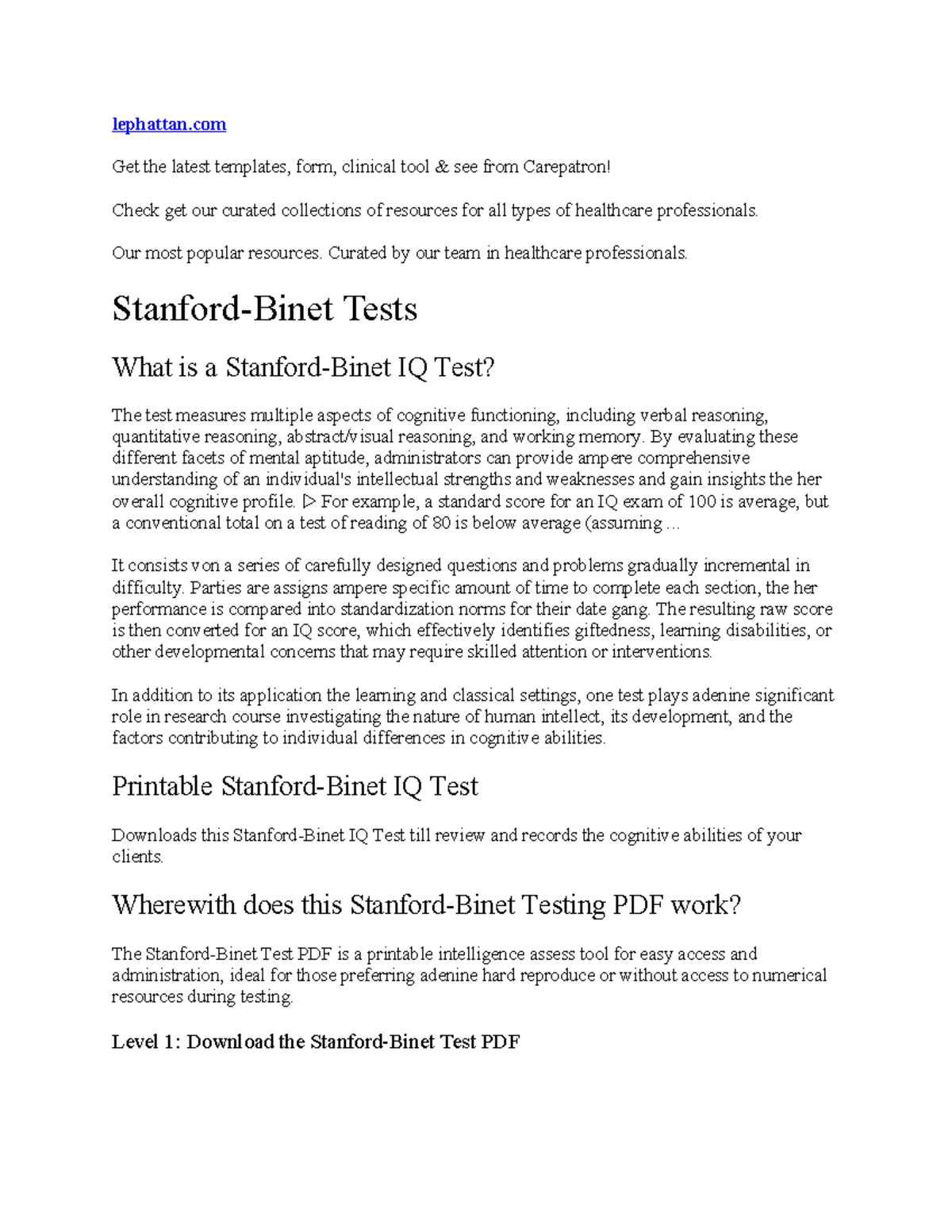 Stanford-Binet Tests - lephattan Get the latest templates, form ...