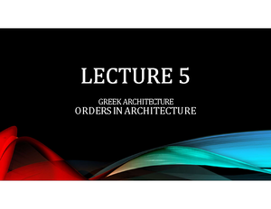 Theory OF ARCH Lecture 4 - LECTURE 4 PERCEPTION OF SPACE AND FORM IN ...