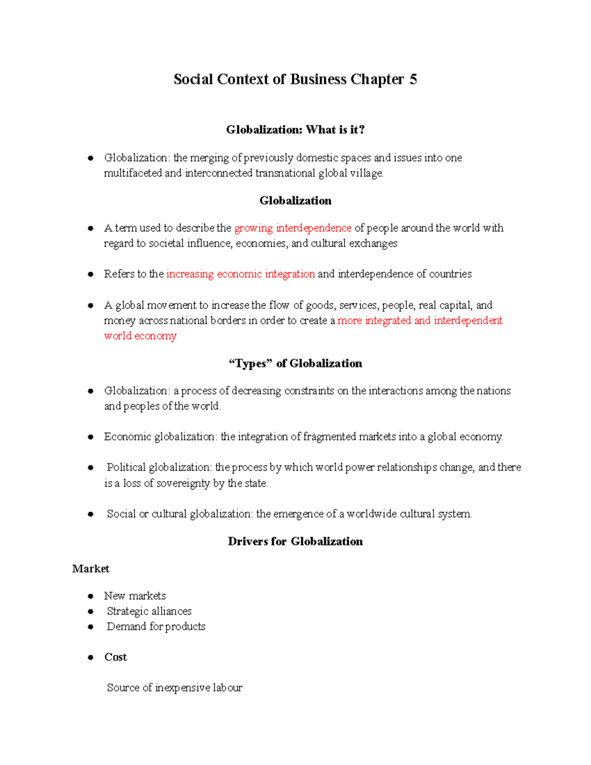 Social Context of Business Chapter 5-2 - Social Context of Business ...