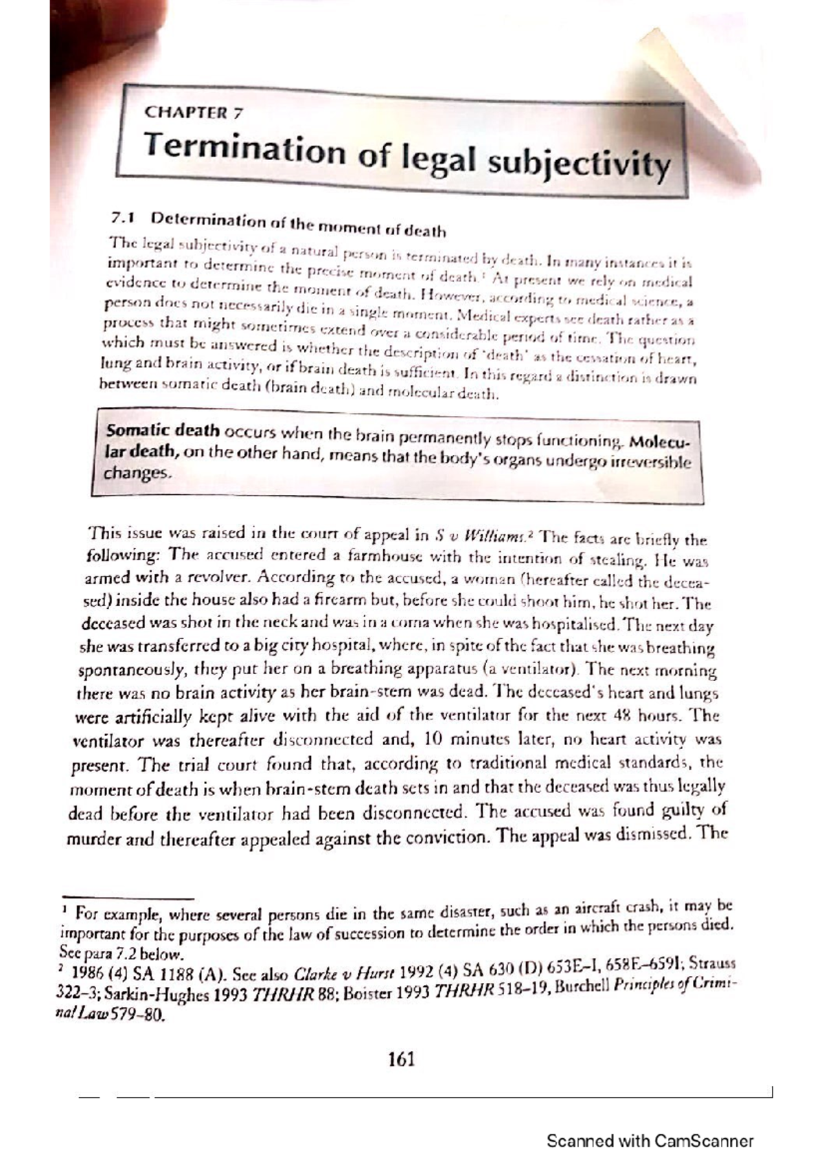 PSR110 Chapter 7 TB Notes - Case law 377 - Studocu