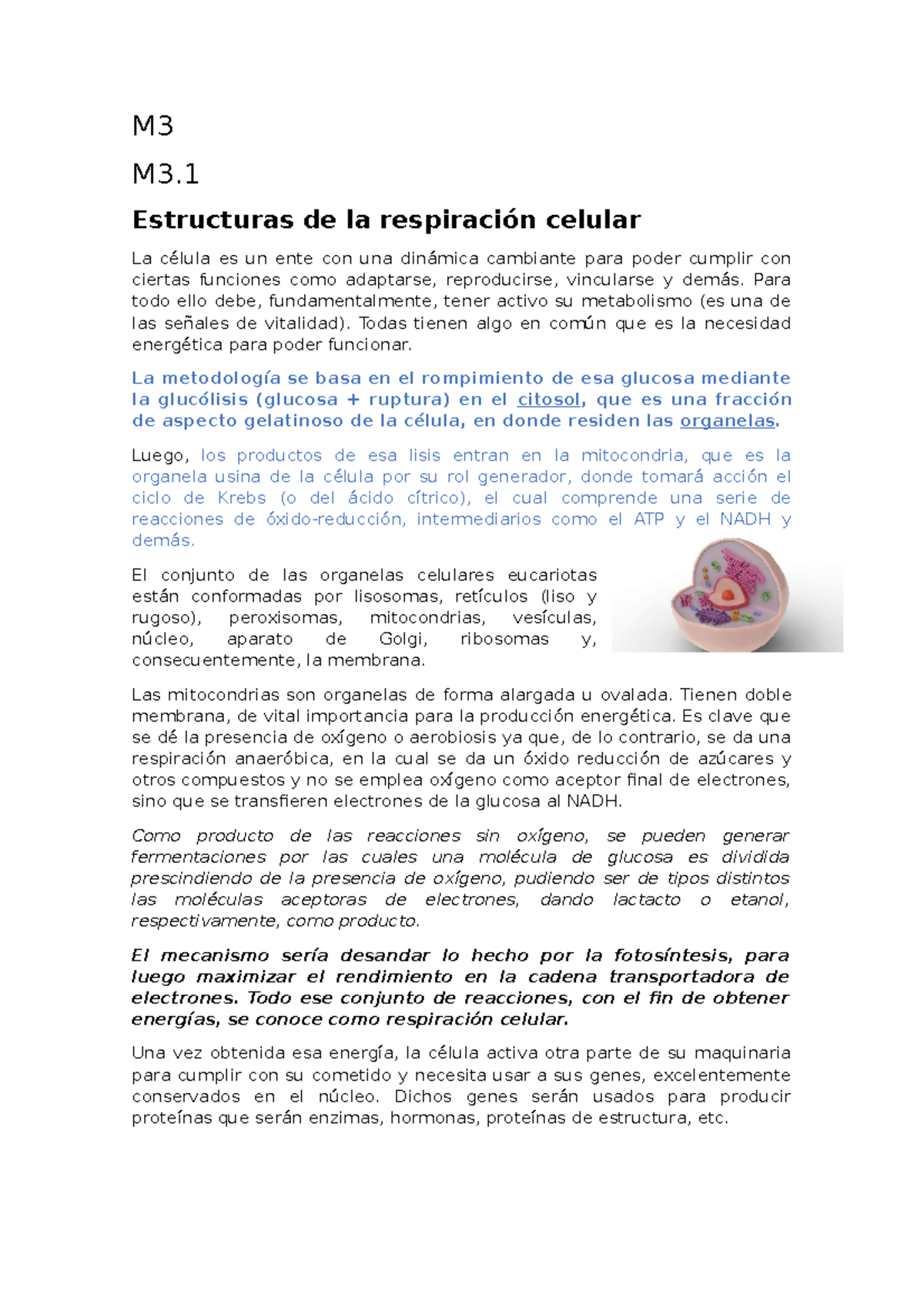 M3 y M4 - Resumen del modulo 3 y 4 de biologia y medio ambiente - M M3. Estructuras de la - Studocu