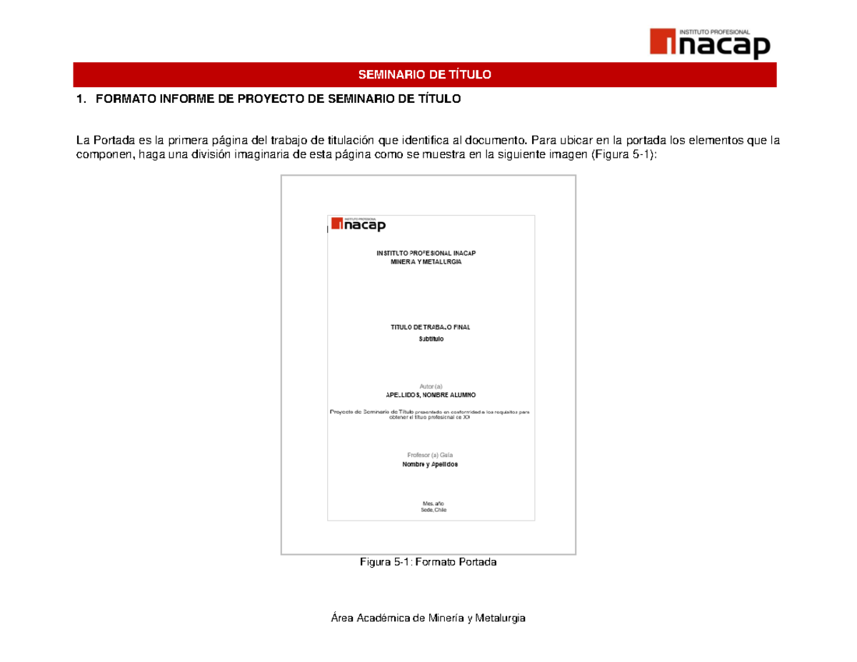 Formato Informe Sem Titulo My M - 1. FORMATO INFORME DE PROYECTO DE ...