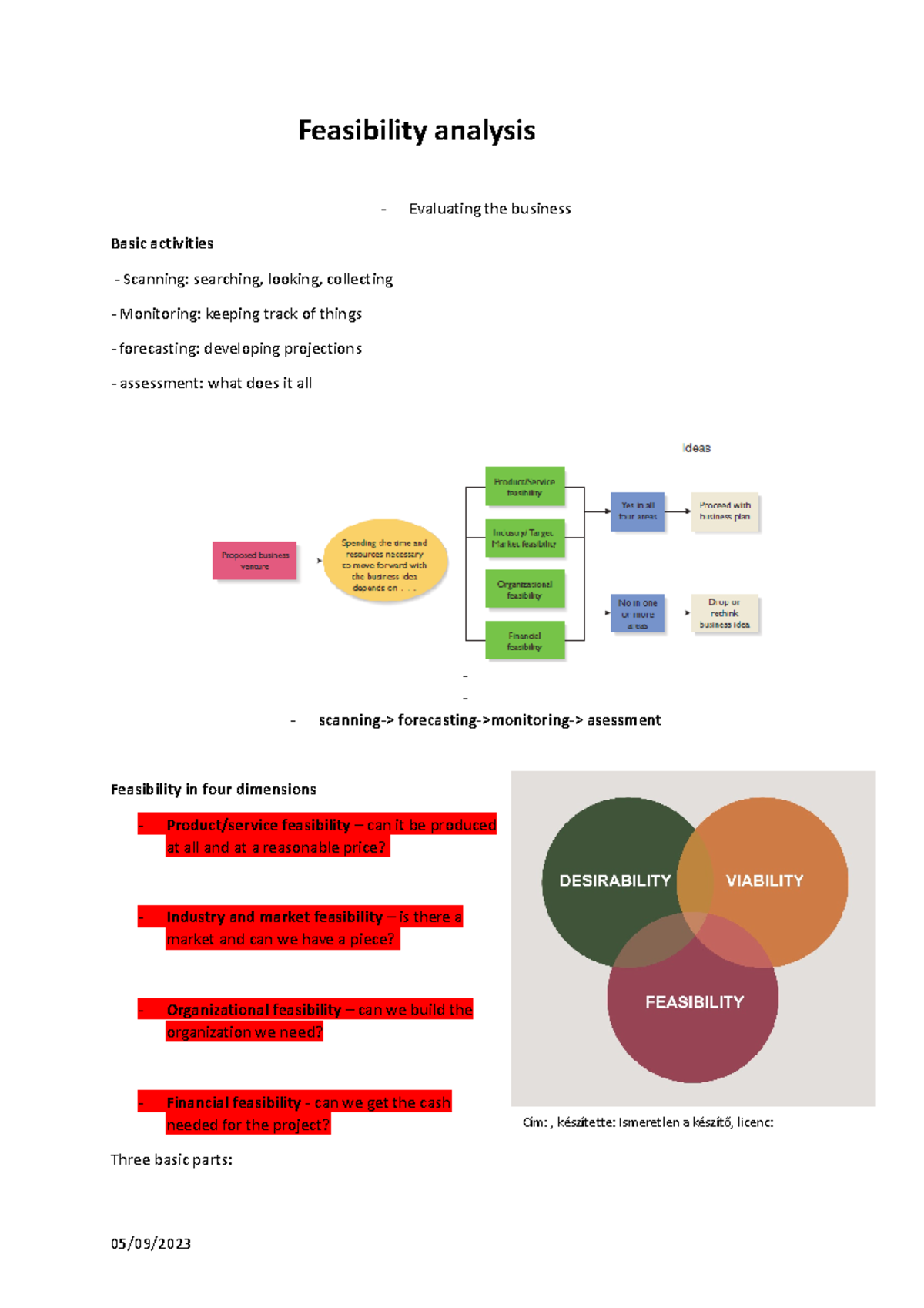 Feasibility analysis 09. 05 - Feasibility analysis Evaluating the ...