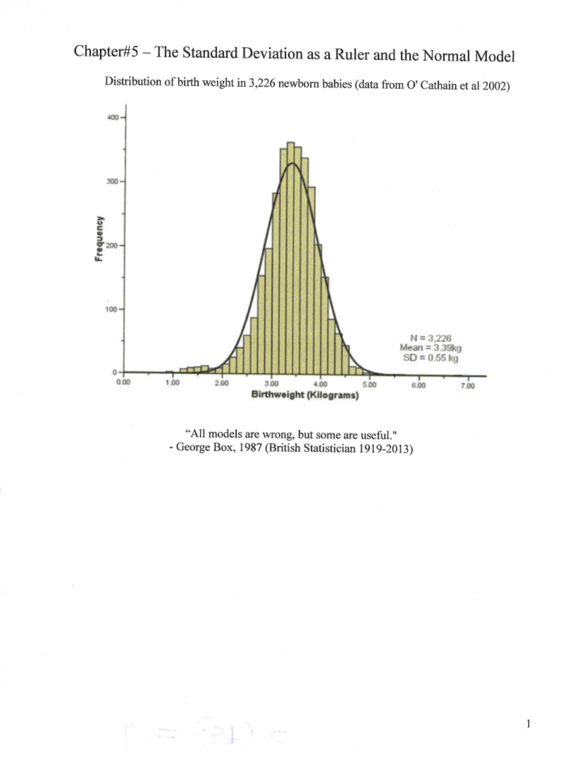 5 - The Standard Deviation as a Ruler and the Normal Model - Filled In ...