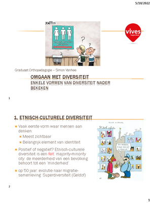 Examenvragen Diversiteit - Wat is diversiteit en waarom kan het voor beleidsmakers belangrijk ...