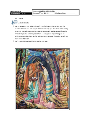 Caibigan GE 6 Activity No. 1 - Module GE 6 Activity No. 1.5 Add and Connect Me! Analysis - Studocu