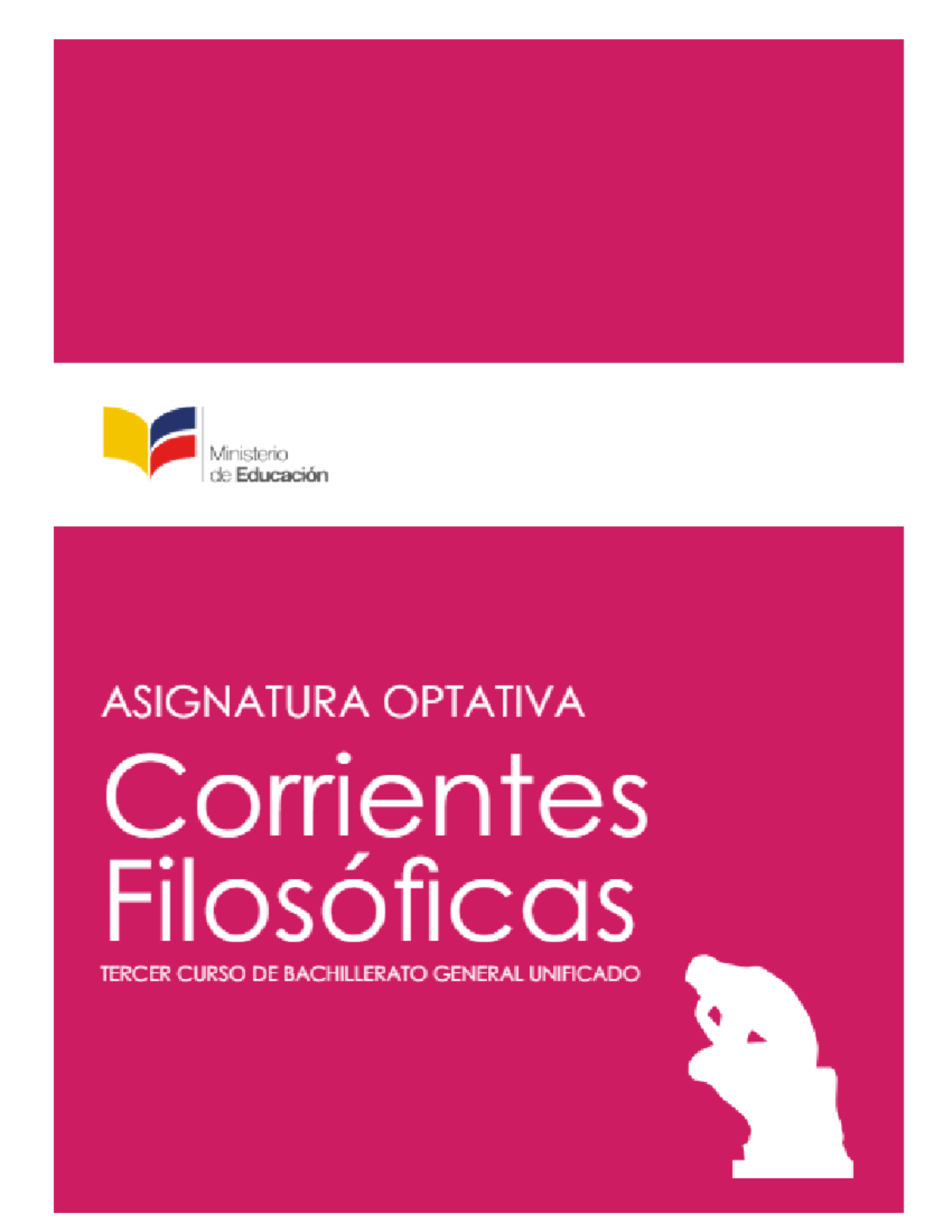 Corriente Filosofica - Ministerio de Educación ASIGNATURA OPTATIVA ...