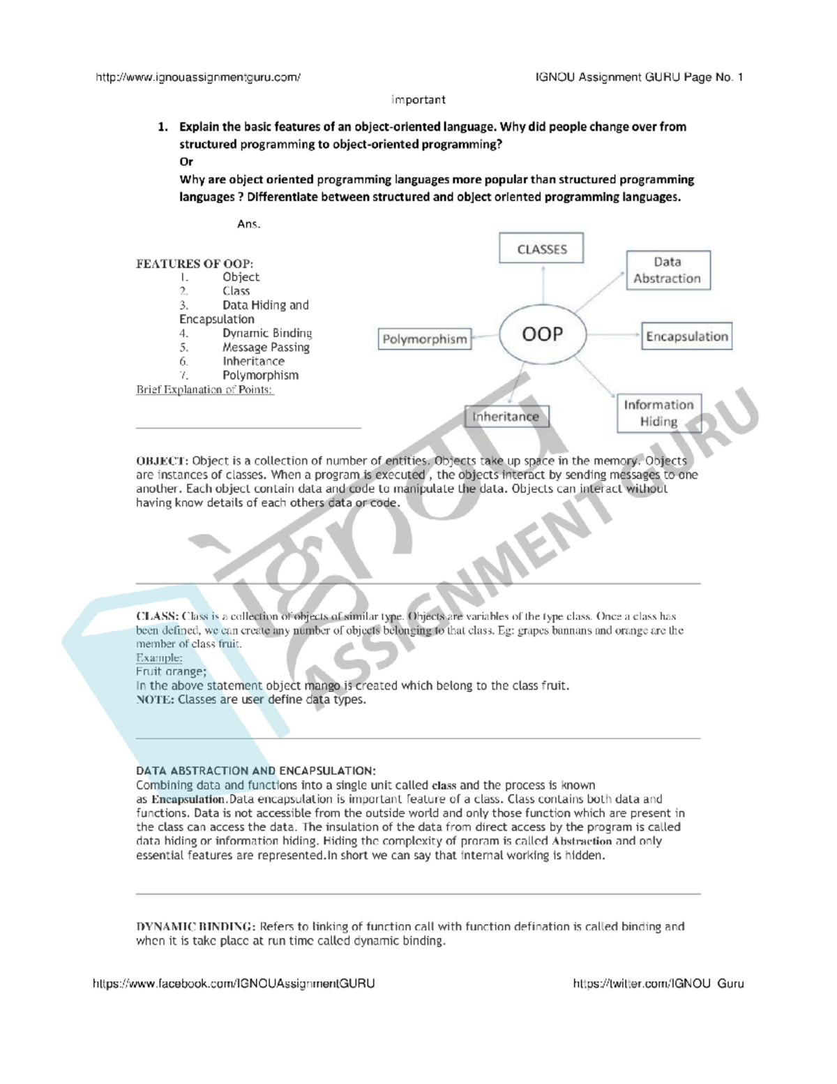 Bcs-031 imp. - good luck - Ba /BBA/BCom calicut university - Studocu
