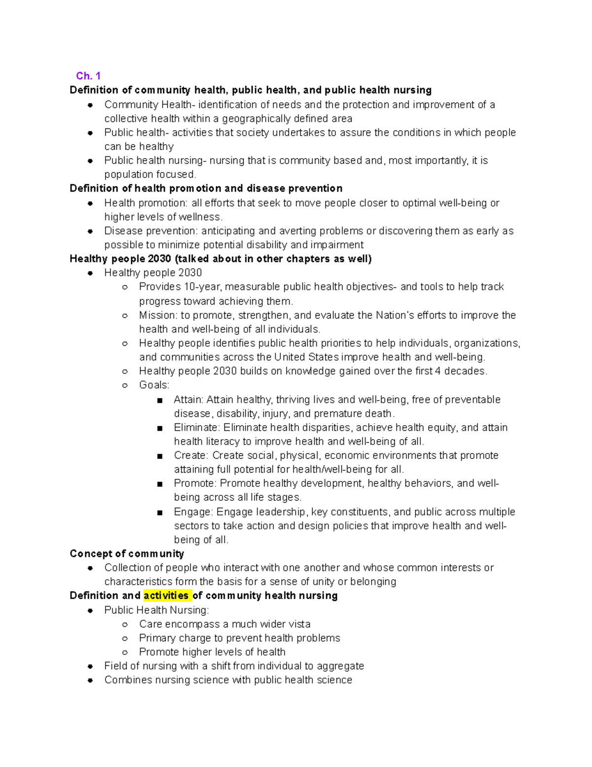 Exam 1 Study Guide - medical surgical critical care - Ch. 1 Definition ...