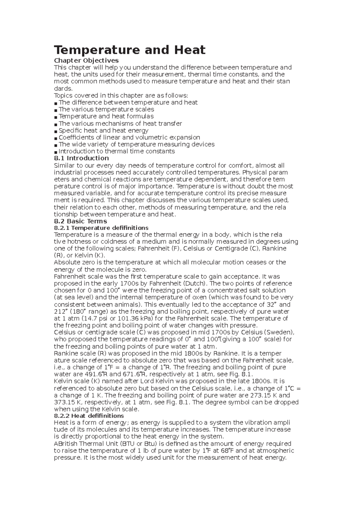 Process control applications 107 - Temperature and Heat Chapter ...