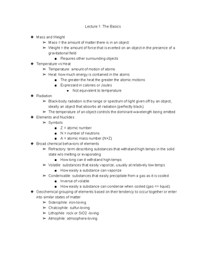 Geol102 Lecture Outlines 2 5 - Geology of the Solar System, Geol. 102 Lecture 2, - Outline for ...
