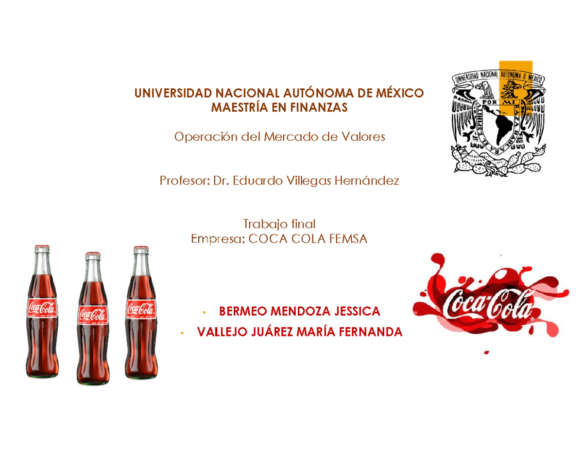 Femsa - Resumen cultura empresarial - UNIVERSIDAD NACIONAL AUTÓNOMA DE ...