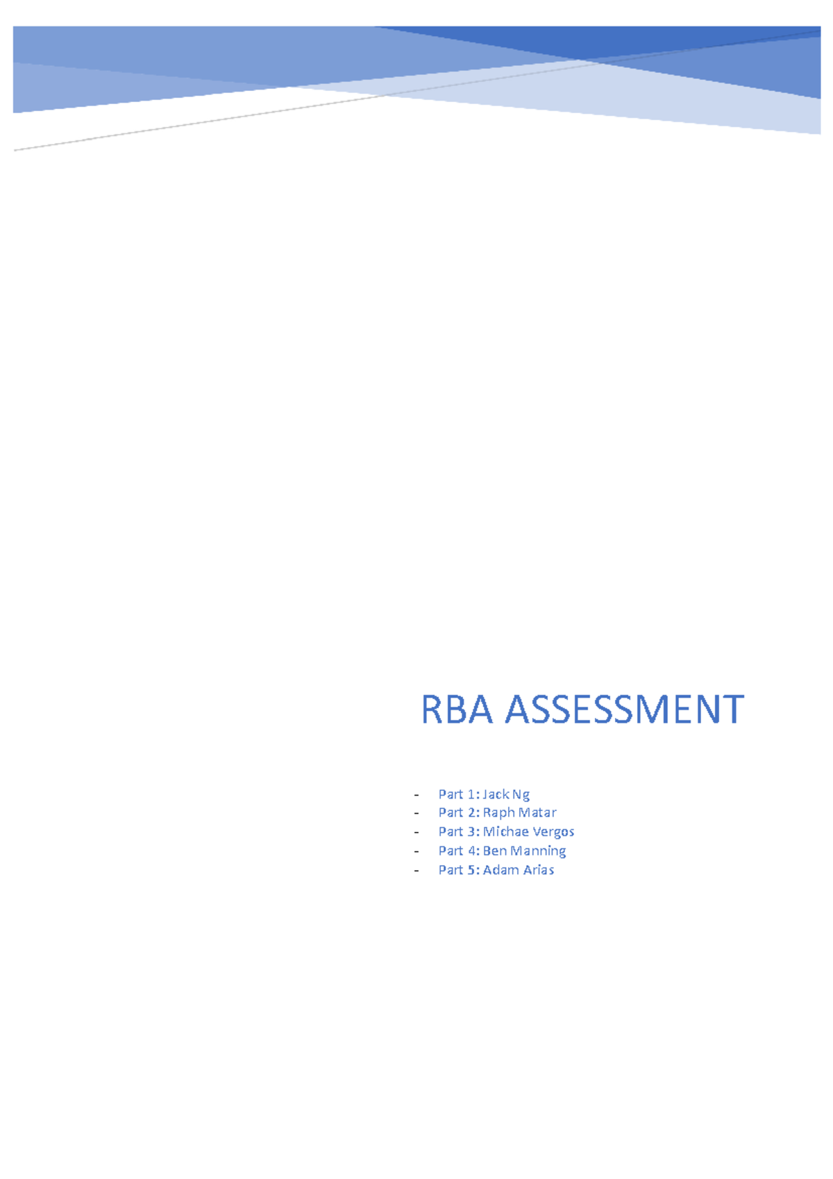 RBA Assessment - essay on the RBA decision to raise or lower the ...
