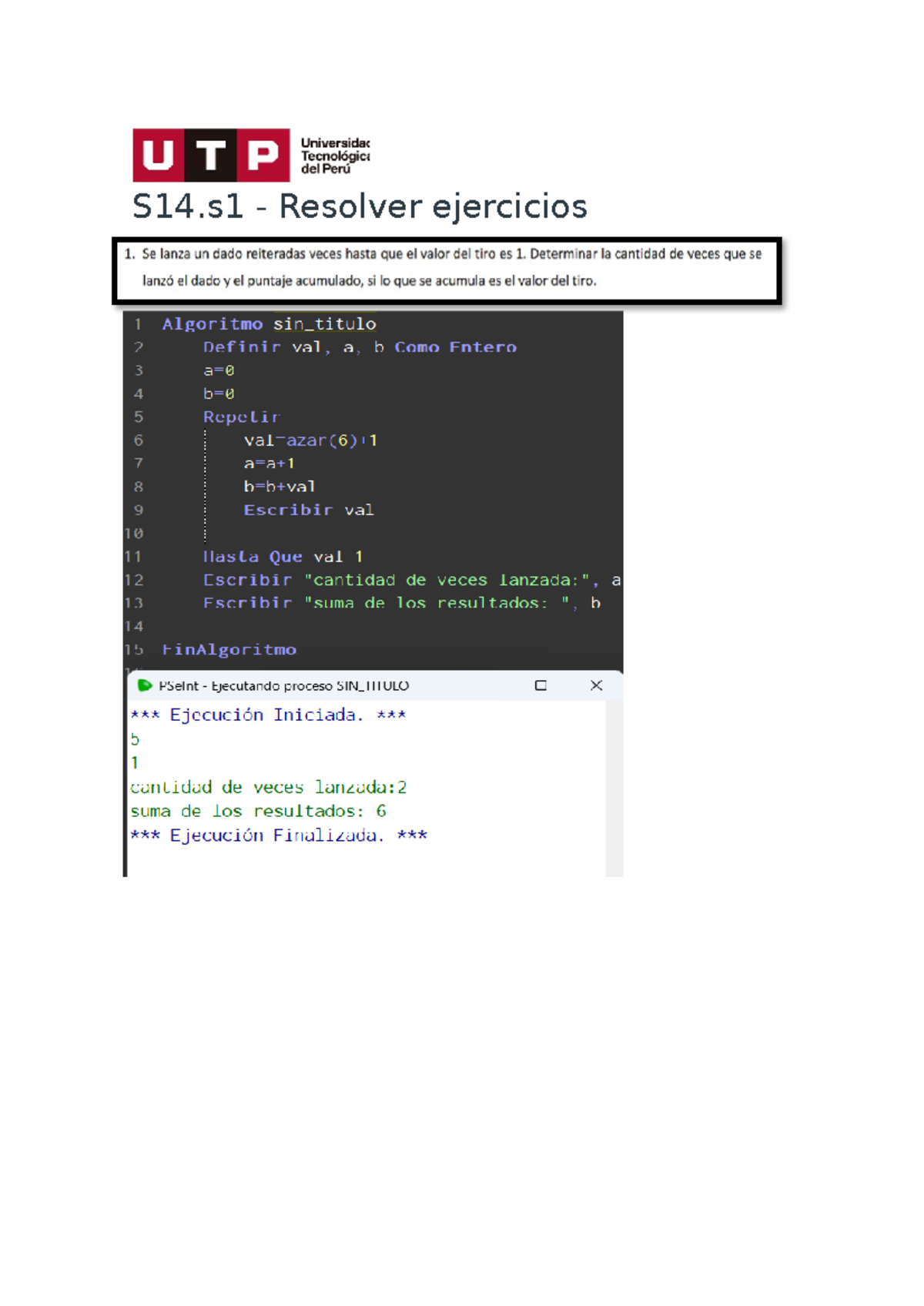 S14 - documento de util informacion - Principios de algoritmos - S14 - Resolver ejercicios - Studocu
