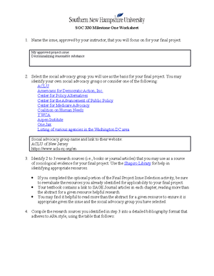 SOC 330 Module Six Worksheet final - SOC 330 Module Six Worksheet ...