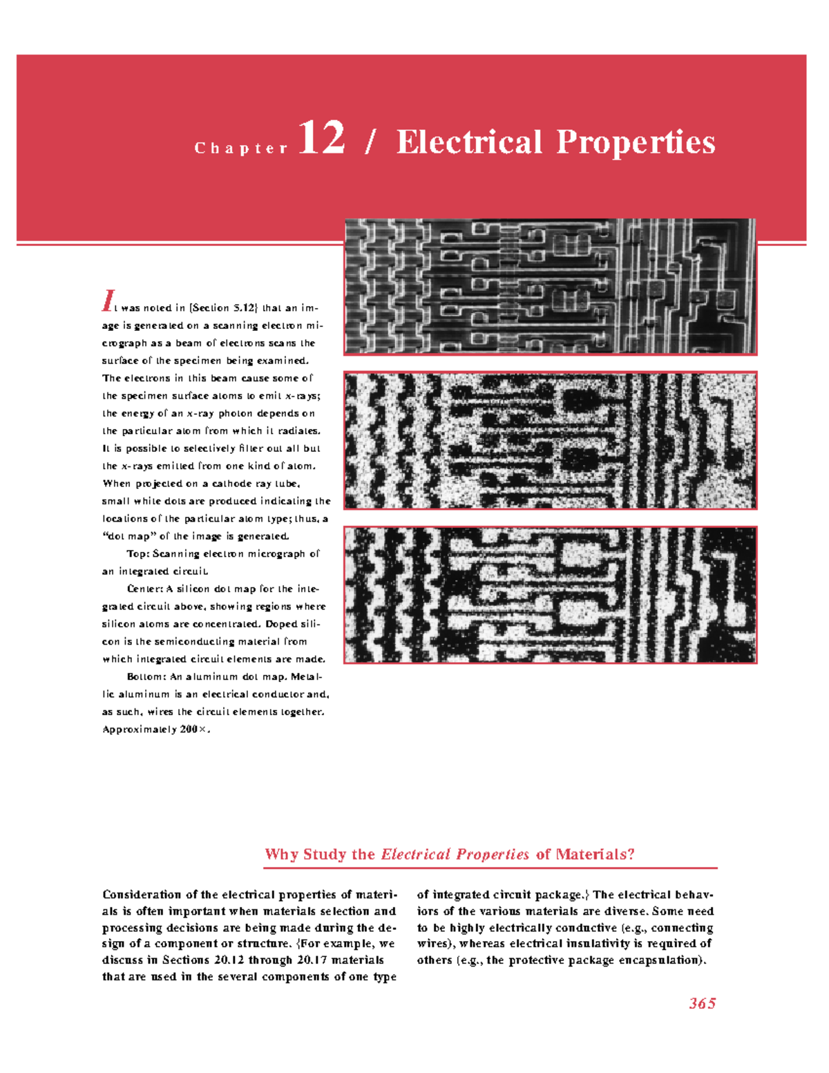 Notes on Quantum Physics - Chapter 12 Electrical Properties I t was ...