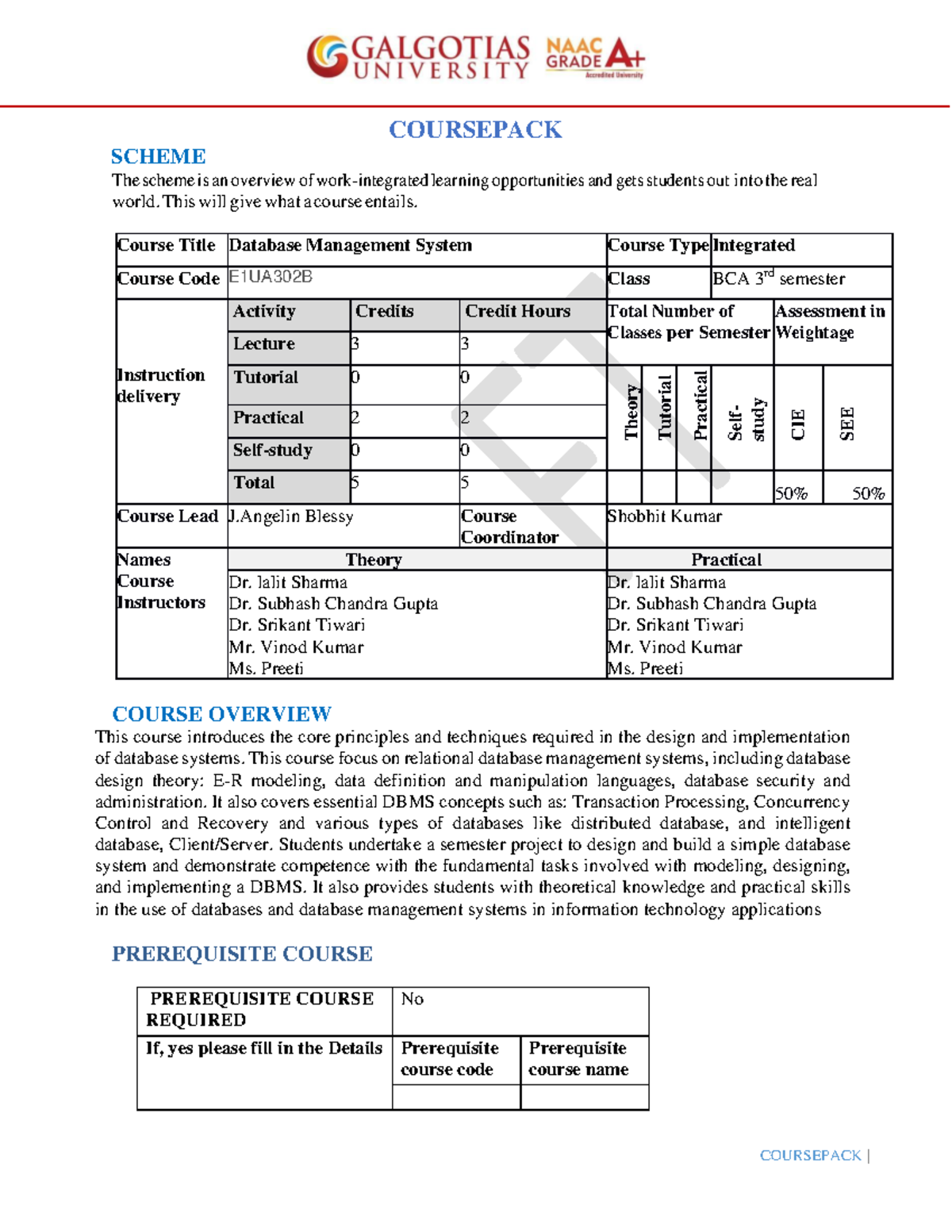 Integrated Coursepack E1UA302B - COURSEPACK | COURSEPACK SCHEME The ...