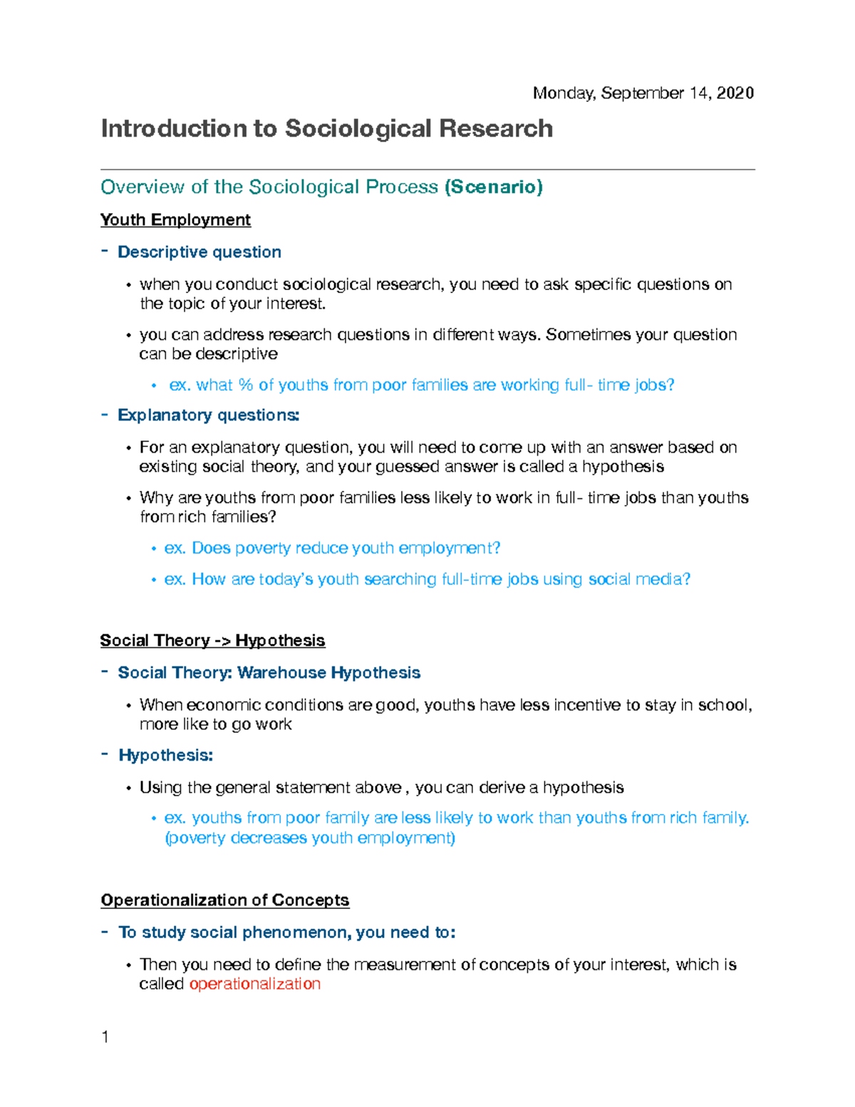 Module 1- introduction - Introduction to Sociological Research Overview ...