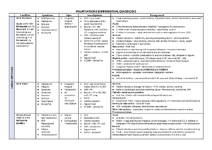 Osce-differential-chart - URI Symptoms (Runny nose, sore throat, cough ...
