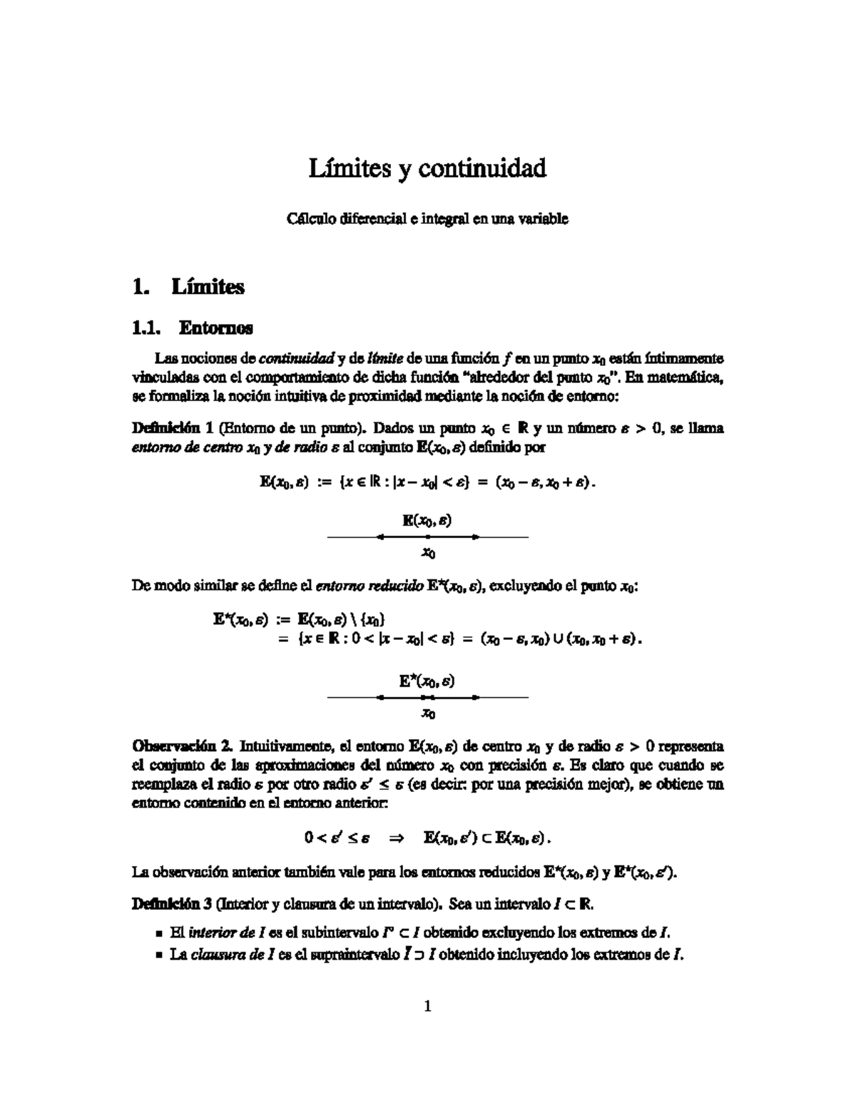 3. Limites - Límites y continuidad, CDIV - Calculo 1A - Studocu