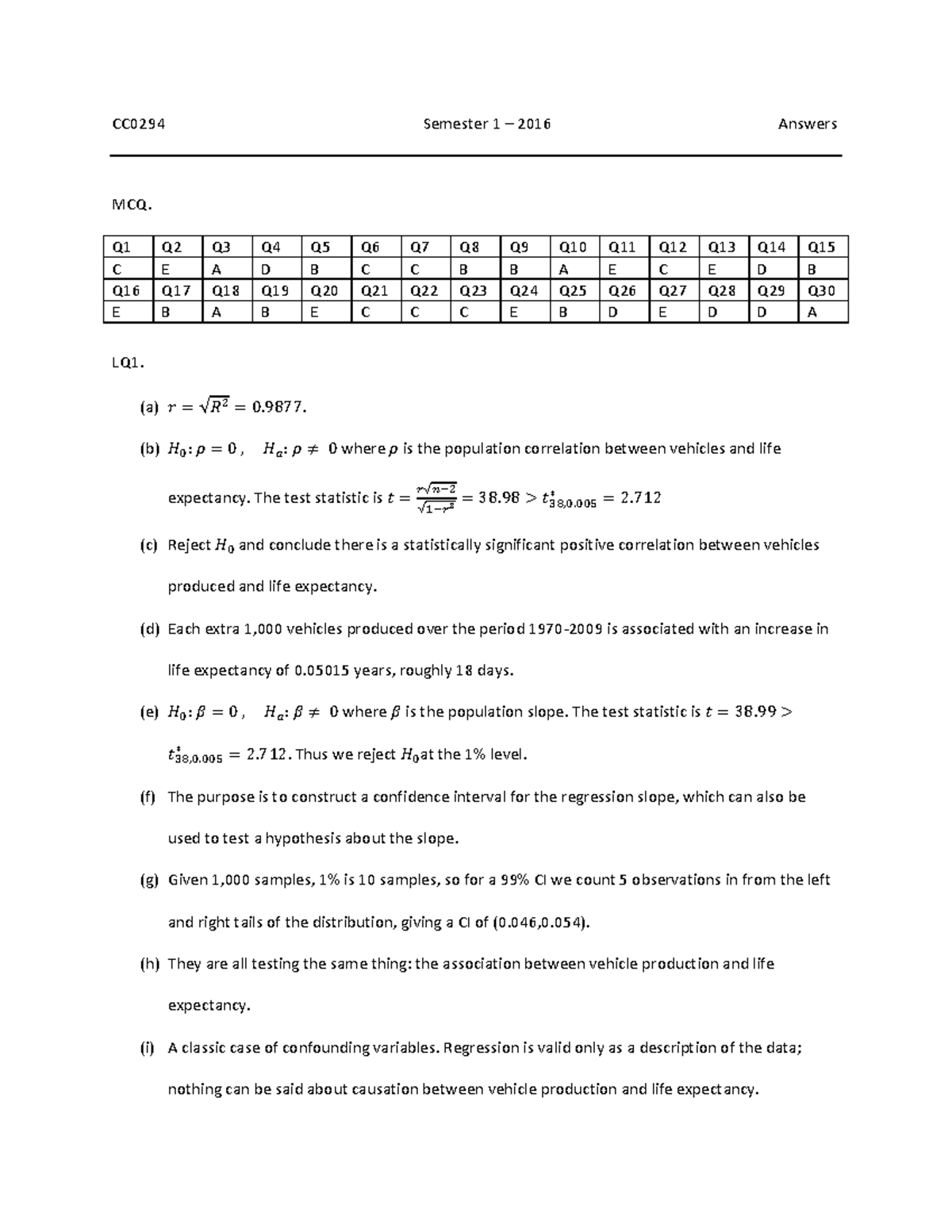 Exam 2016 W Answers Warning Tt Undefined Function 32 Cc0294 Semester 1 2016 Answers Mcq