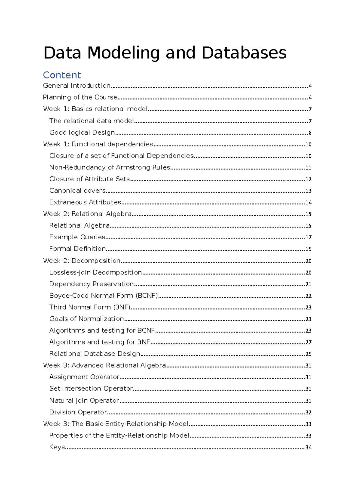Data Modeling and Databases (Hersteld) - Data Modeling and Databases ...
