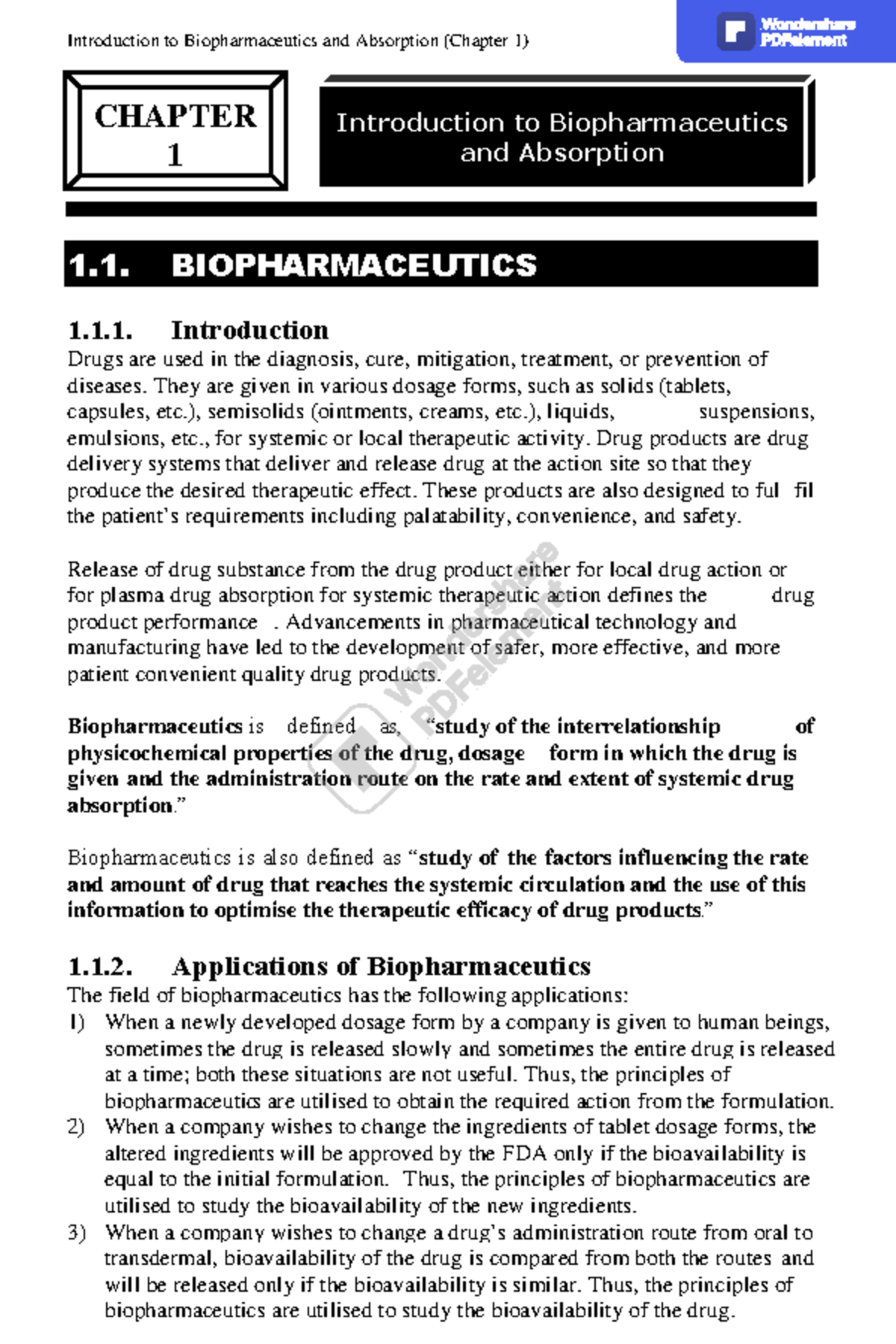 Introduction to biopharmaceutics and absorption unit 1 bramankar pdf - Introduction to - Studocu