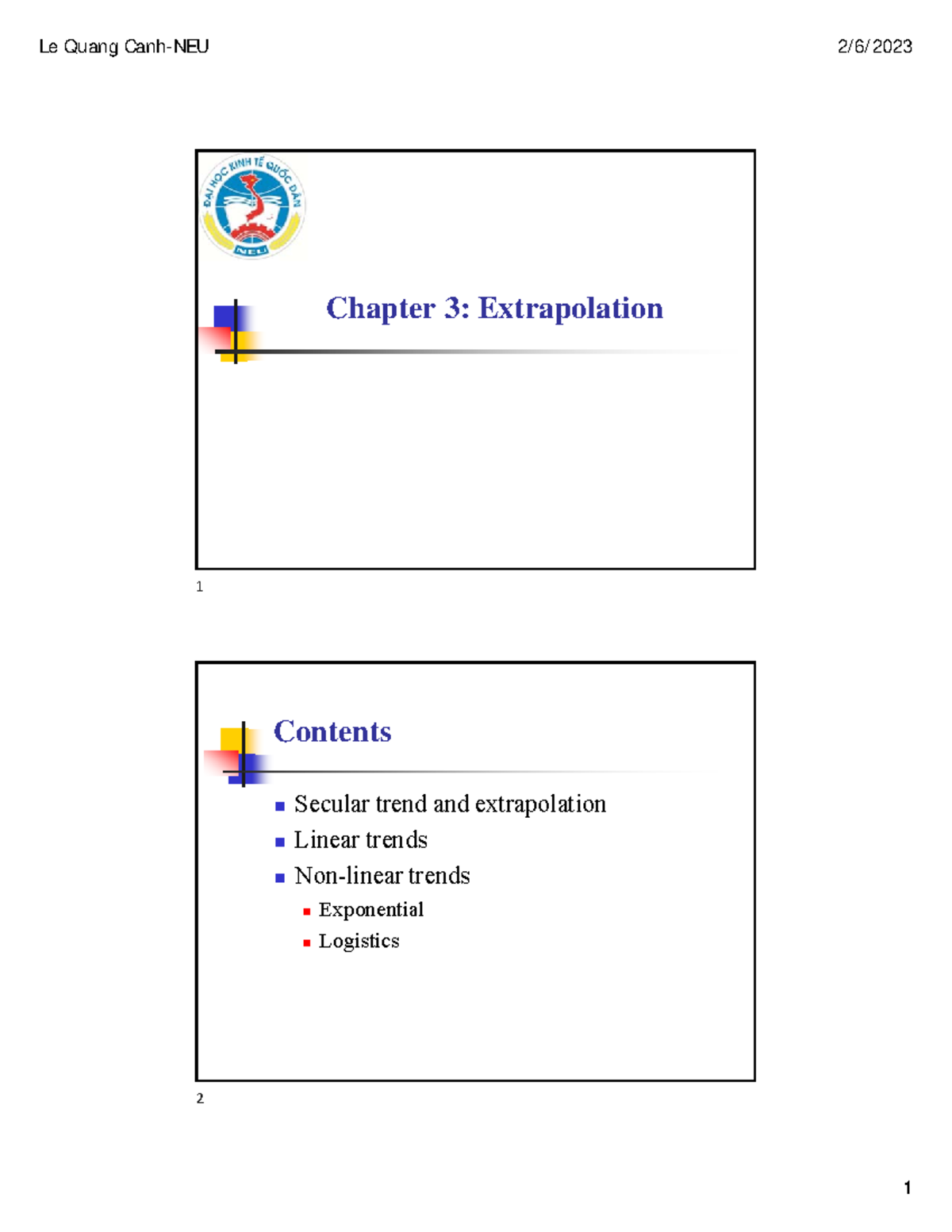 Chapter 3-Extrapolation Forecasting - Chapter 3: Extrapolation Contents Secular trend and - Studocu