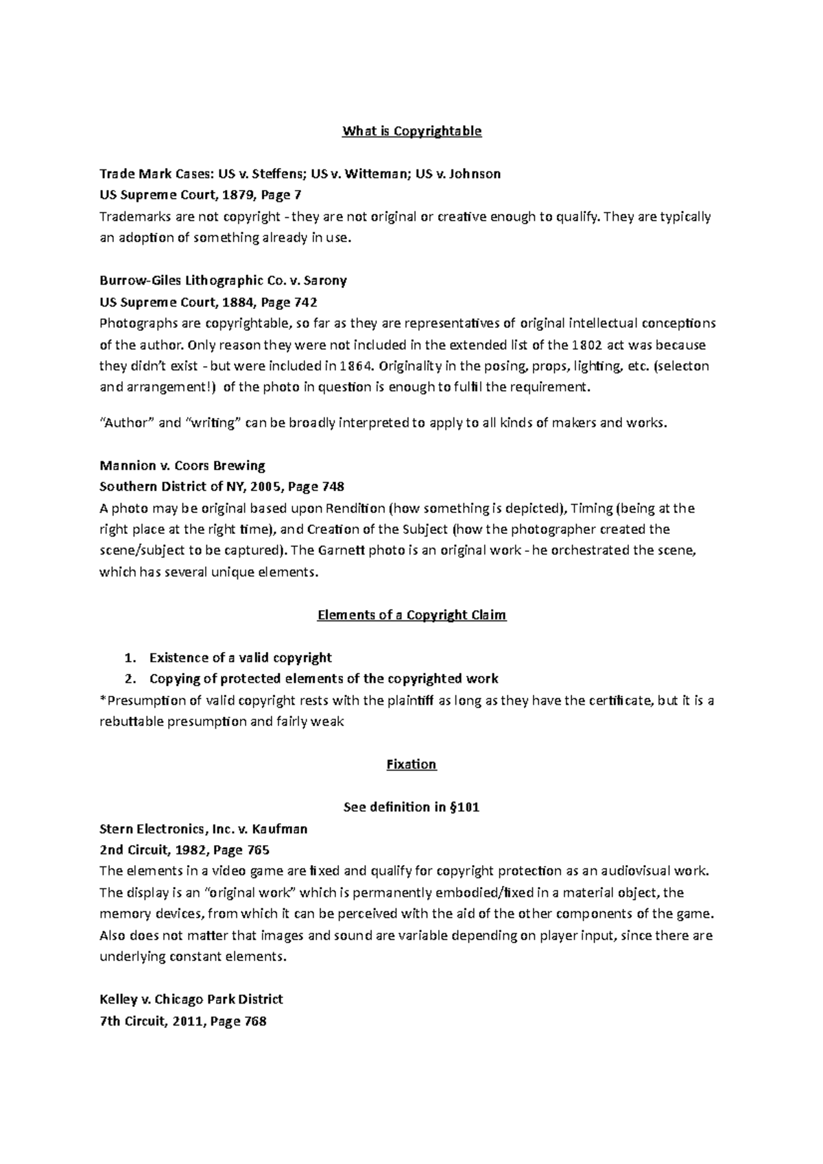 Copyright Outline Subject Matter - What is Copyrightable Trade Mark ...