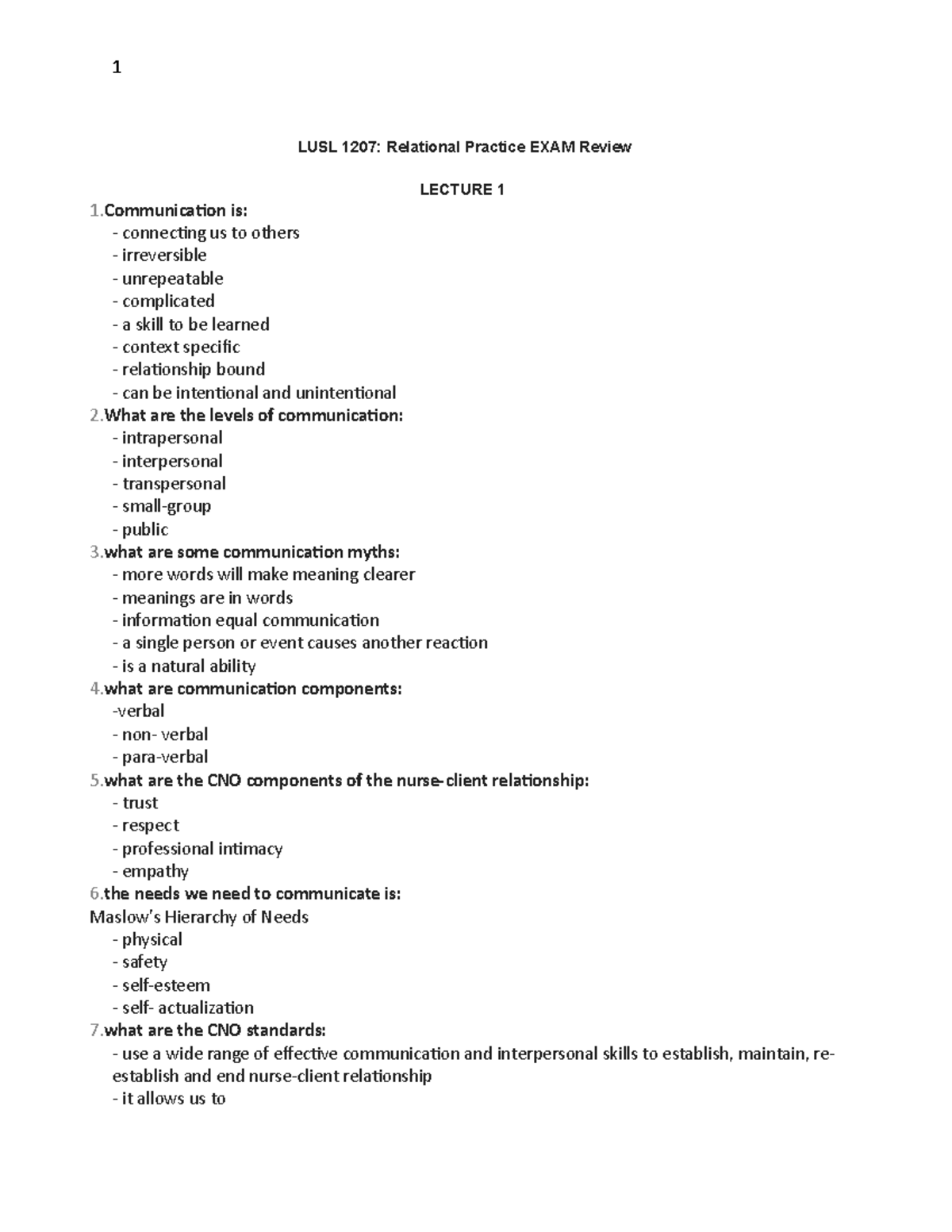 LUSL 1207 EXAM Review.docx Print FROM 34-46 - LUSL 1207: Relational ...