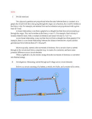 Lab 3 - Introduction to DC Circuits - 47/ I. Pre-Lab Exercises To help ...