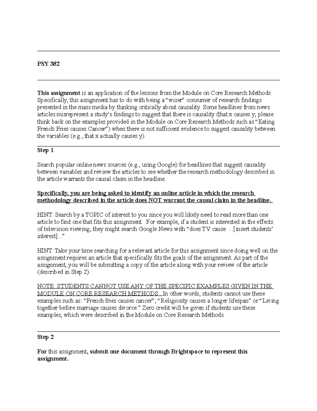 Module 12 Assignment 3 Evaluating Research Methods Wiser Consumer - - Studocu