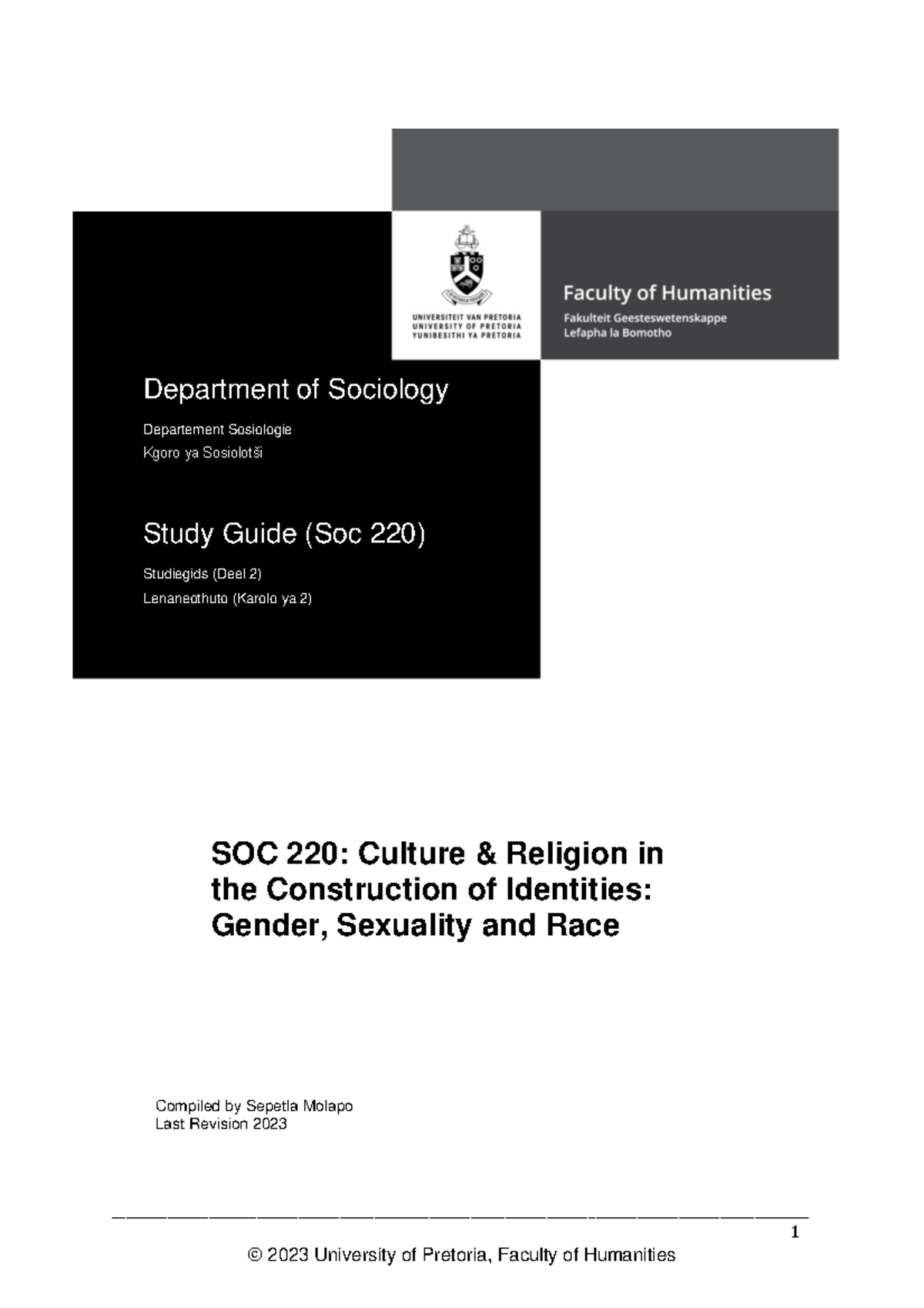 SOC220Study Guide-2023 230722 143847 - - Studocu