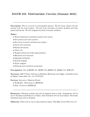 Exam 2018, questions - pg 1 of 8 Math 253 Midterm 1 October 10, 2018 ...