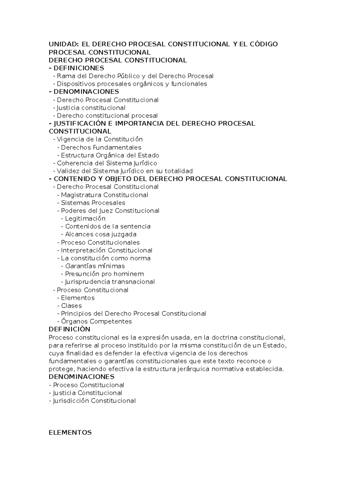 DP S1 - SADSADSAD - UNIDAD: EL DERECHO PROCESAL CONSTITUCIONAL Y EL ...