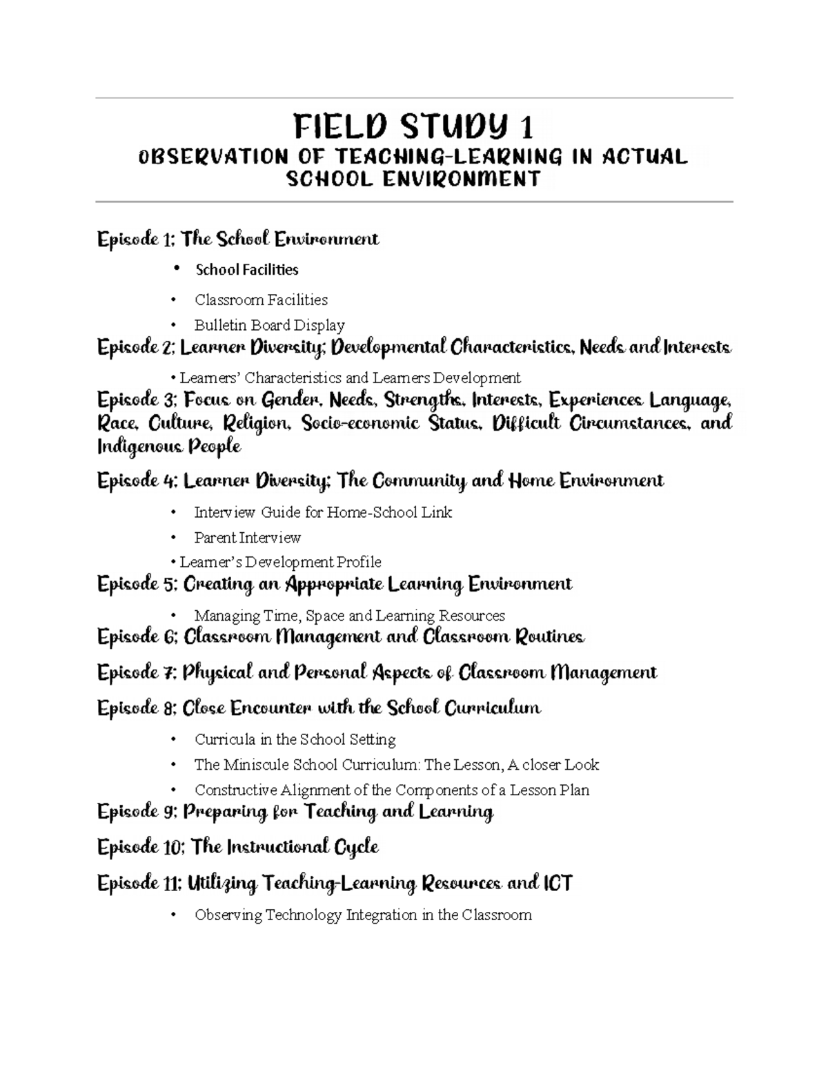 FS BOOK Episodes - hope this will help - Classroom Facilities Bulletin ...