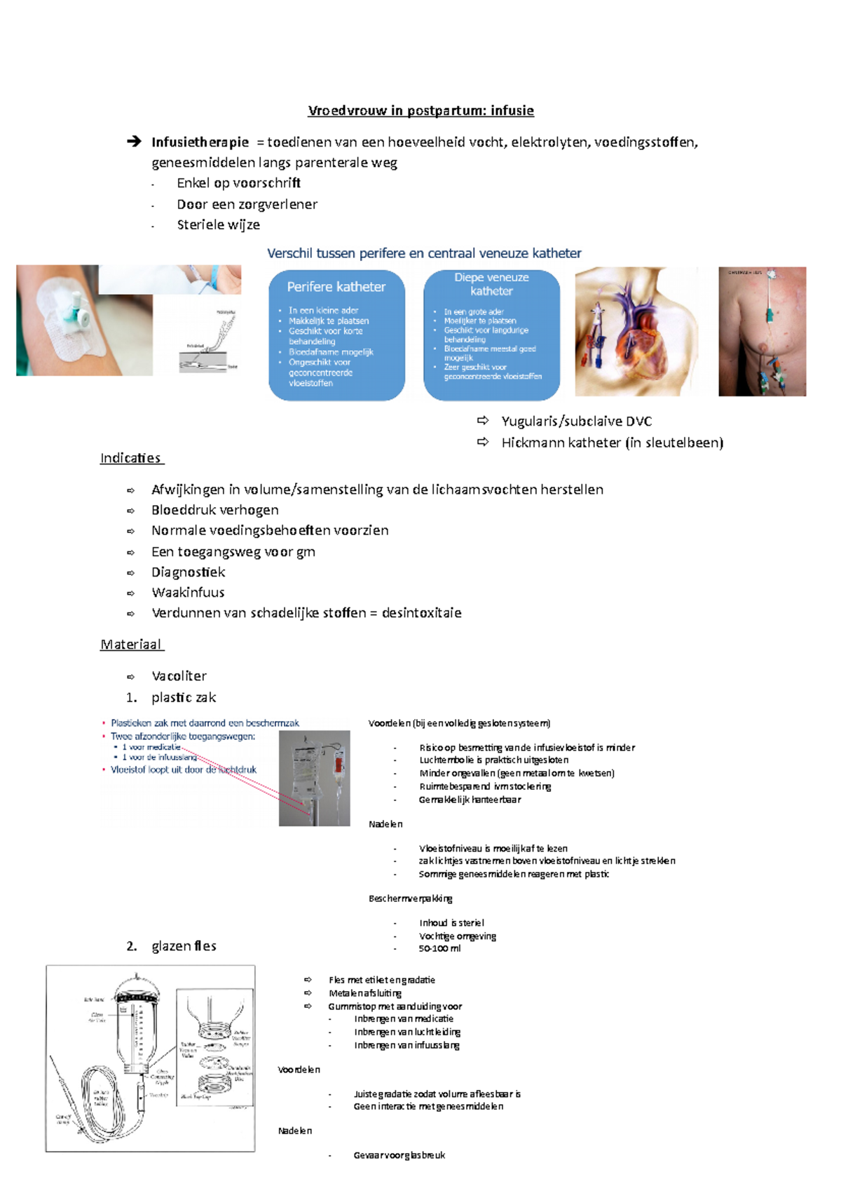 Infusie 2 - kort samengevat klaarmaken infuus - Vroedvrouw in ...