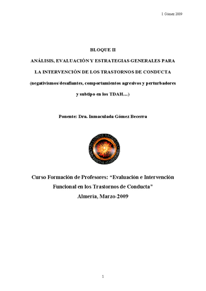 CDI cuadernillo - cdi - Evaluación Y Tratamiento De Los Comportamientos Disociales En Infancia Y ...