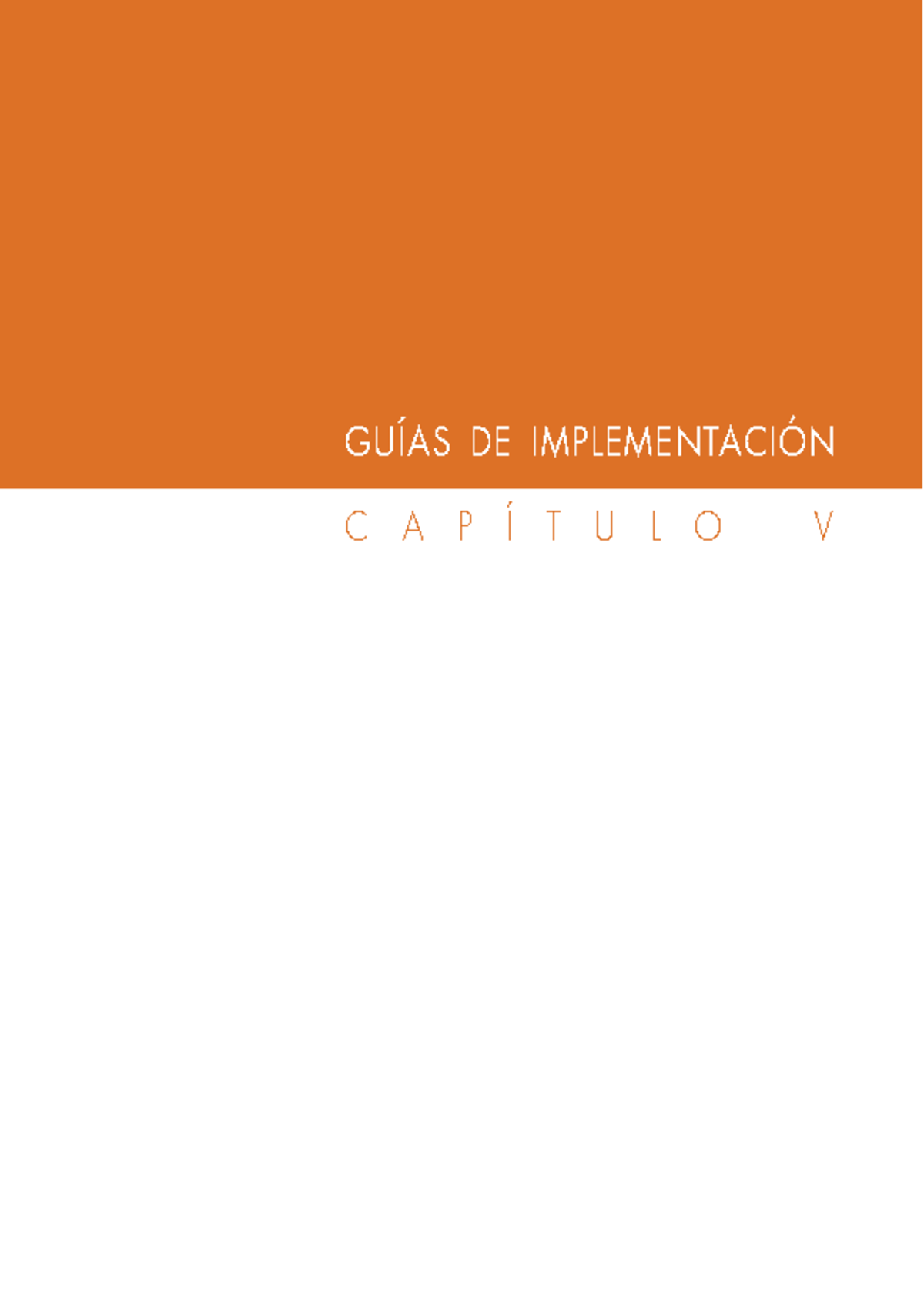 2020 implementation guides all spanish - CAPÍTULO V GUÍAS DE ...