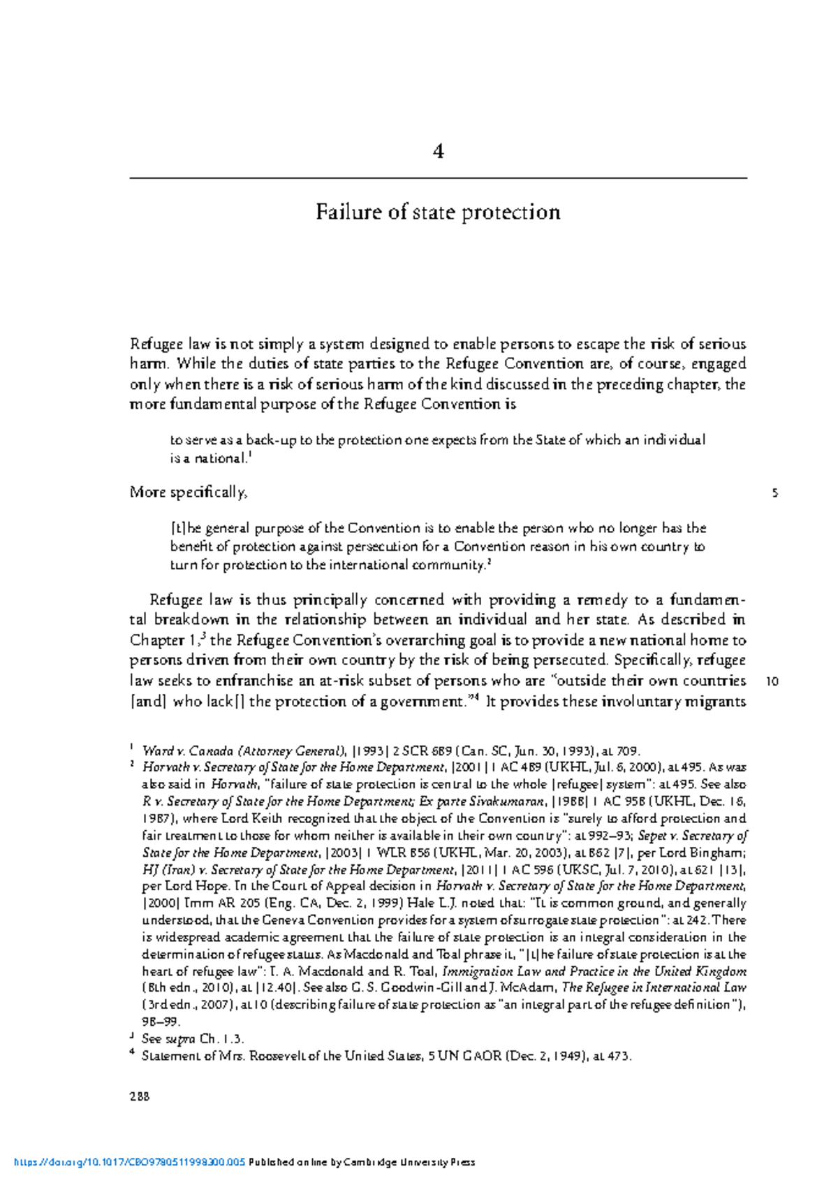 Failure of state protection - 4 Failure of state protection Refugee law ...