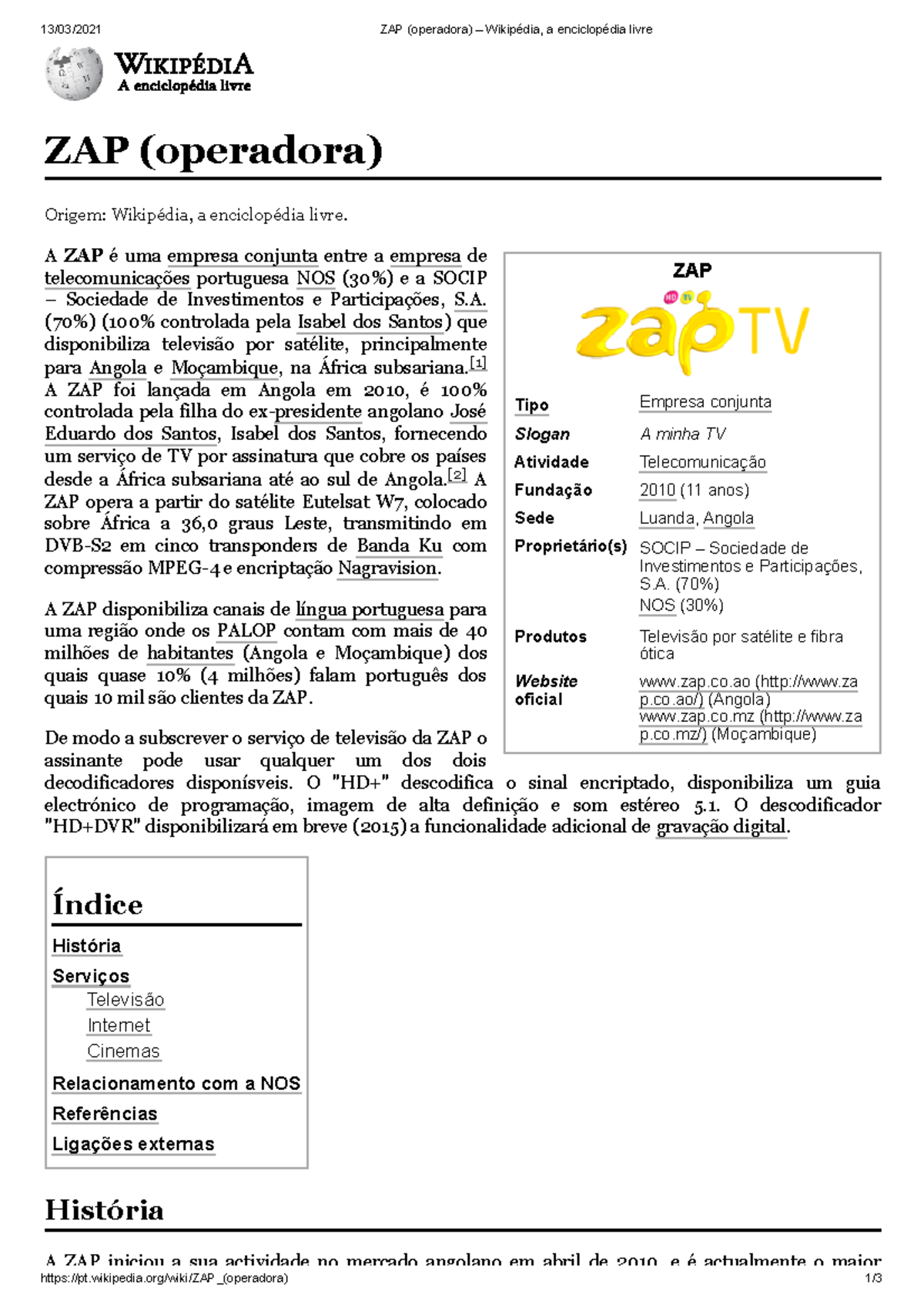 ZAP (operadora) – Wikipédia, a enciclopédia livre - wikipedia/wiki/ZAP ...