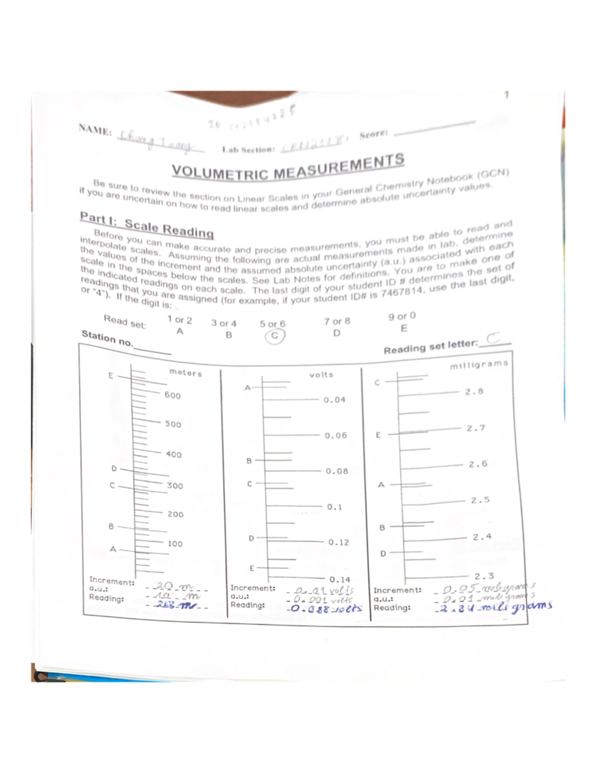 Volumetric Mesurements Lab - EGME 306A - Studocu