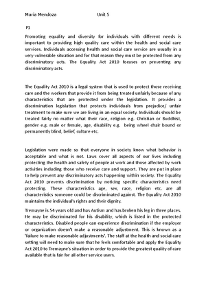 Unit 5 task b - COURSE WORK - Unit 5- Meeting Individual Needs Task b P3 - Ethical theories are ...