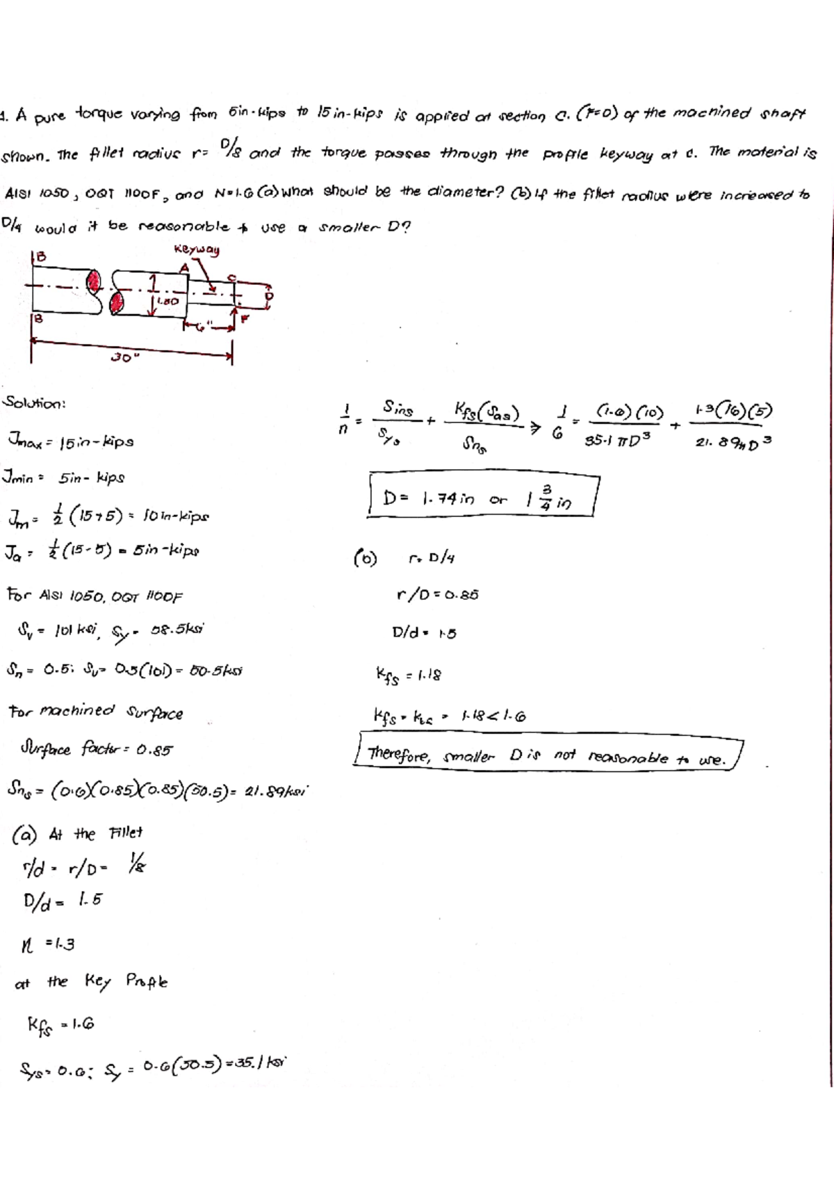 Machine design, Module 3 - Assignment - Mechanical Engineering - NVSU - Studocu