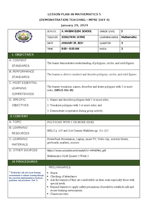 Lesson Plan, Pagsulat ng Sanaysay sa Filipino 7 - ST. PETER BAPTIST ...