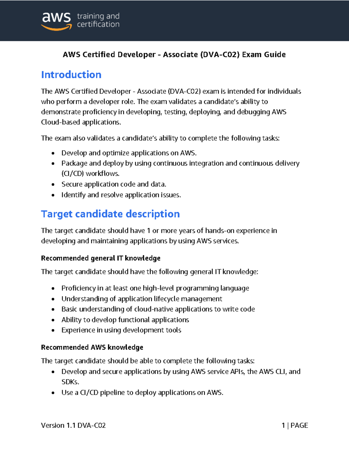 AWS-Certified-Developer-Associate Exam-Guide - AWS Certified Developer ...