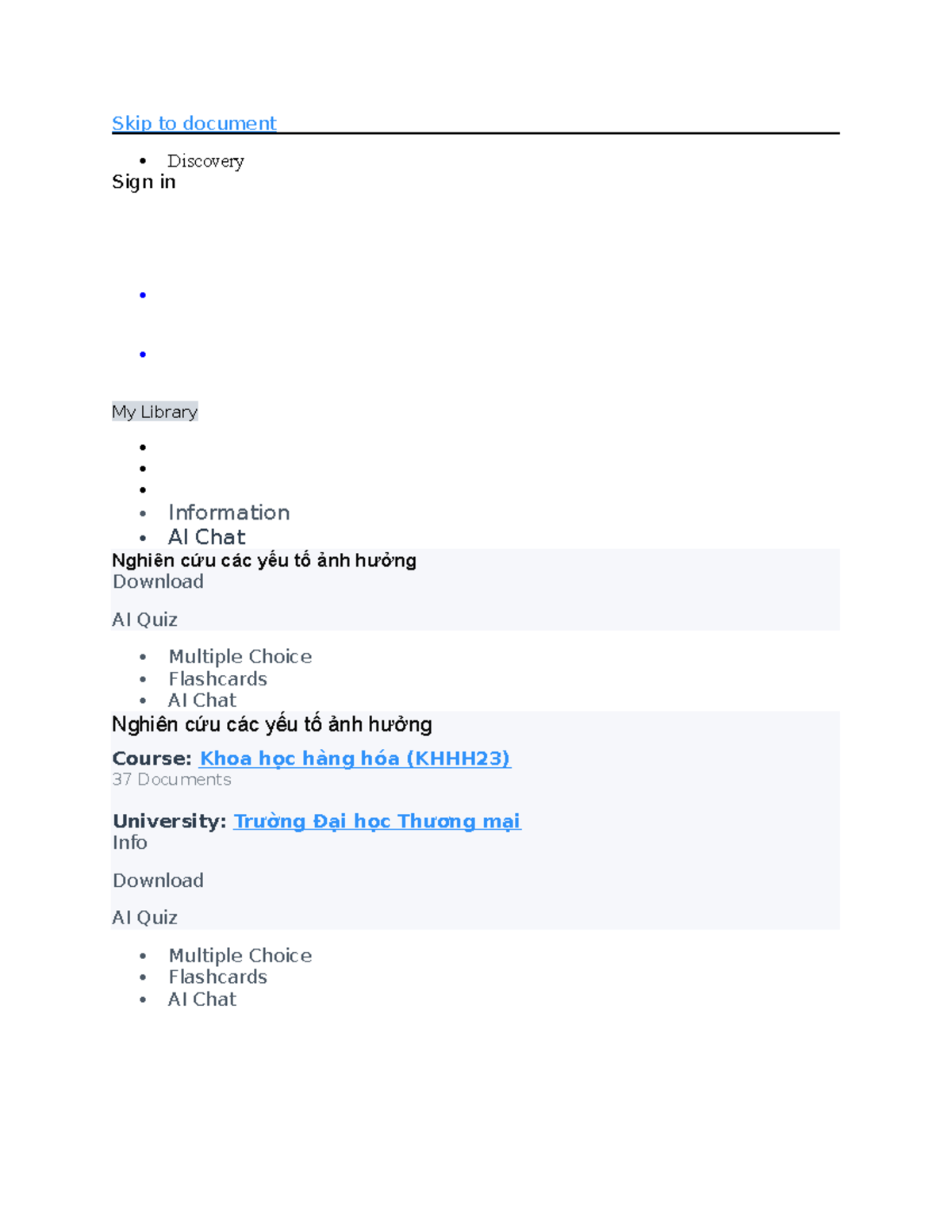 Document - Hay - Skip to document Discovery Sign in My Library Information AI Chat - Studocu